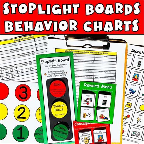 Daily Behavior Charts Bundle Of Interactive Behavior Boards Caroline