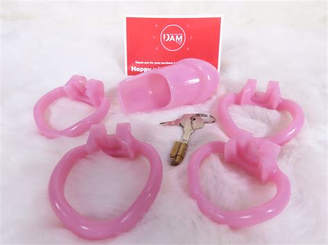 Chastity Device Peep W 4 Ring Sizes Pink Dotty After Midnight