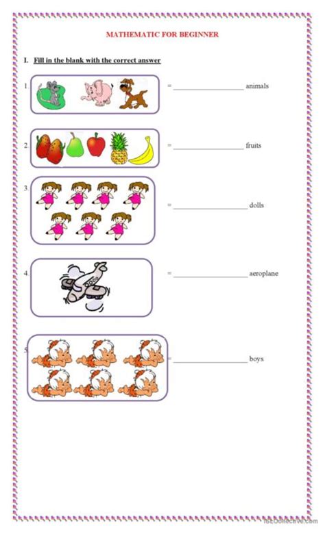 255 Math English Esl Worksheets Pdf And Doc