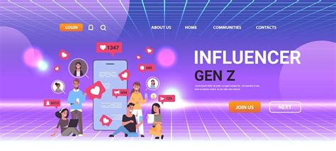 Premium Vector Social Media Influencers Watching Live Streaming