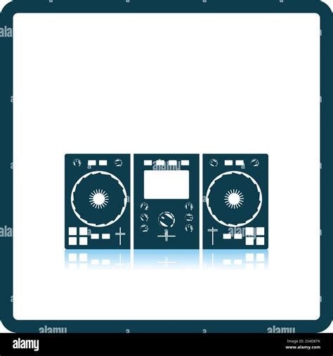 Dj Icon Shadow Reflection Design Vector Illustration Stock Vector Image And Art Alamy