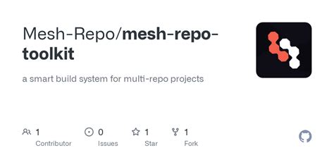 GitHub Mesh Repo Mesh Repo Toolkit A Smart Build System For Multi Repo Projects