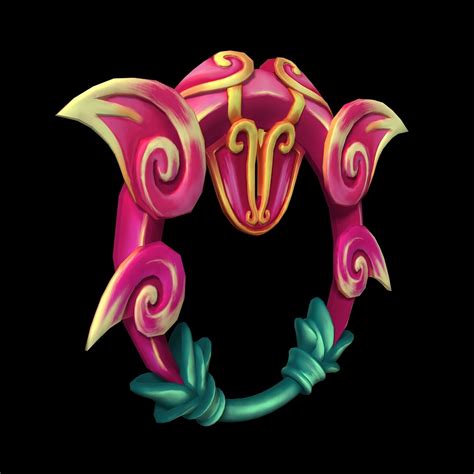 Artstation Game Characters Weapons Double Lotus Printed Game Assets