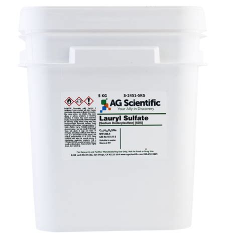 S 2451 5kg Sds Sodium Dodecyl Sulfate Powder 5 Kg