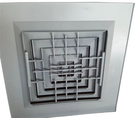 Linear Powder Coated Hvac Ceiling Square Diffuser For Commercial At
