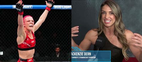 Ufc Champ Mackenzie Dern Targeting Gillian Robertson For First Title