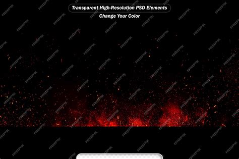Premium Psd Fire And Ember Overlay Effect And Smoke Background Grill