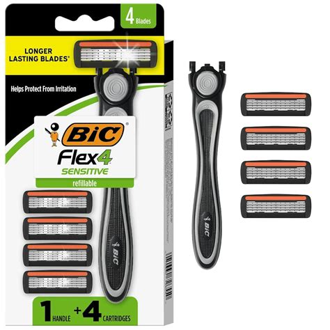 Bic Flex 4 Refillable Razor W 4 Cartridges 3 69 Via Sub And Save