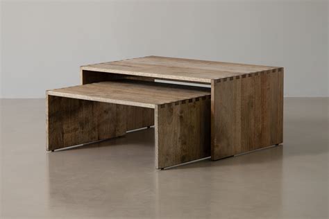 Joaquin Nested Coffee Table Set Cielo