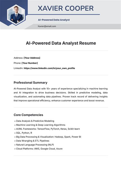 Free Data Analyst Resume Templates To Edit Online And Download