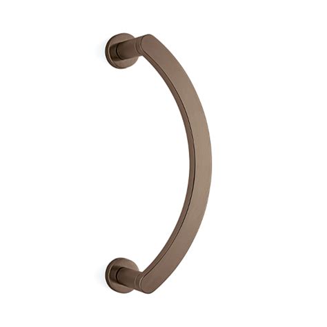 Link Offset Door Pull Handle Brass Super Bronze Satin Finish