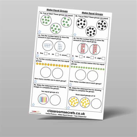 Year 2 Make Equal Groups Grouping Varied Fluency Resource Classroom Secrets