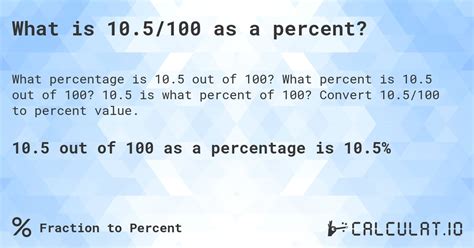 What Is 105100 As A Percent Calculatio