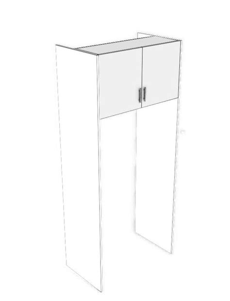 Kitchen Cabinet Above Fridge Wall Carcass With Flat Panel Door