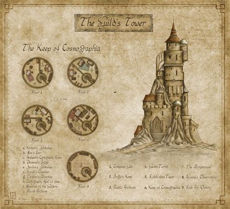 Guilds Tower By Maximeplasse Map Castle Cartography Create Your Own