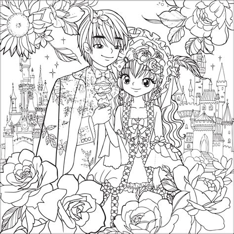 Cute Anime Couple Coloring Pages To Print