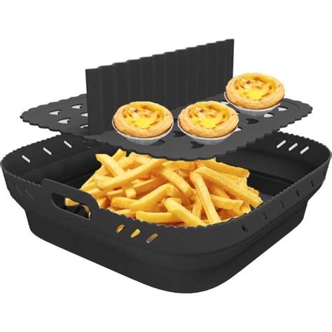 Doublure De Friteuse À Air Avec Tampon De Séparation Doublure Carrée