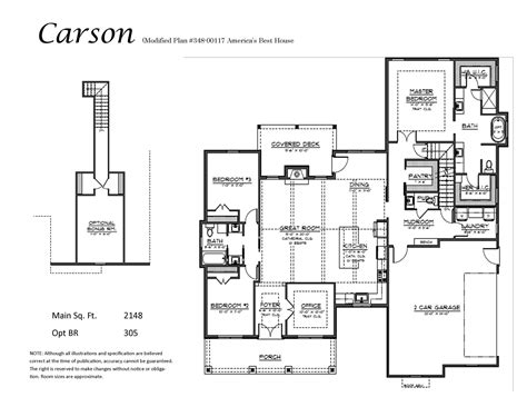 Carson Modified Plan 348 00117 Americas Best House Bon Ton Builders