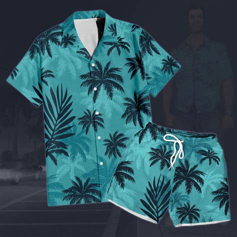 Modetrail Tommy Vercetti Gta Vice City Hawaiian Shirt And Beach Short