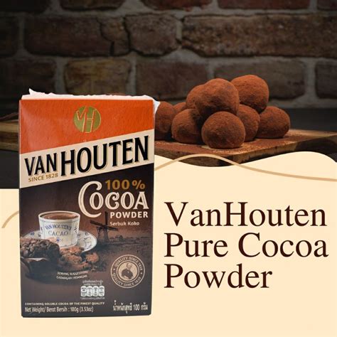 Van Houten 100 Cocoa Powder Serbuk Koko Coco 100g 350g Shopee