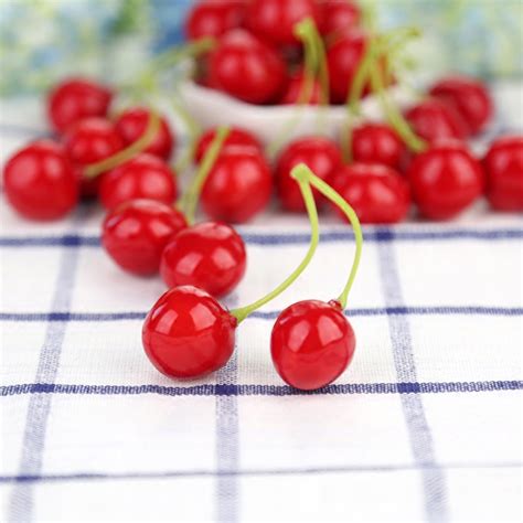 Reusable Simulation Small Cherry Cherries Artifici Vicedeal