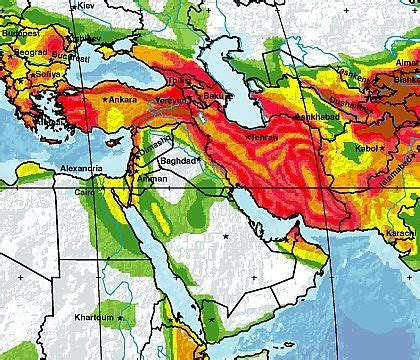 Middle East Seismic Zones The Seismic Zones Vary Drastical Flickr