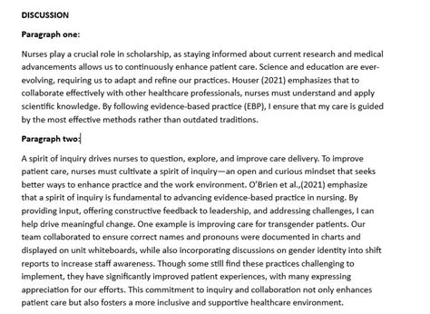 Solution Nr439 Week 1 Discussion Scholarship In Nursing Practice