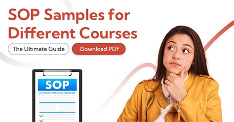 Free Sop Samples For Different Courses Download Now