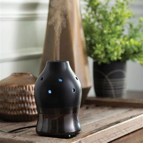 Black Dipped Medium Ultra Sonic Diffuser Door County Candle Co
