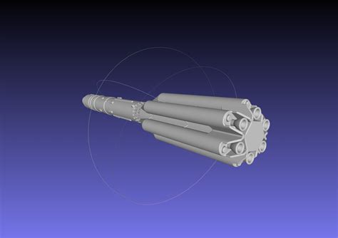 Russian Proton Rocket Printable Model By Julian Danzer