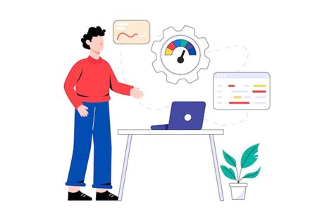 Premium Vector Performance Testing Flat Style Design Vector Illustration Stock Illustration