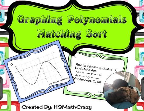 Graphing Polynomials Matching Sort By Hsmathcrazy Tpt