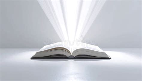 A Divine Beam Of Light Shines Down Onto An Open Book Symbolizing
