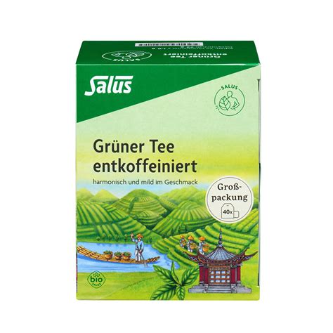 Erfahrungen Zu GrÜner Tee Entkoffeiniert Bio Salus Filterbeutel Medpex