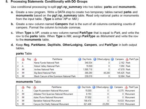 solved sas question processing statements conditionally