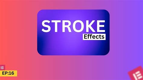 16 Create Text Stroke Effect On Elementor Elementor Bangla Tutorials Youtube