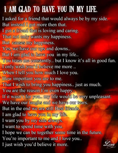 Glad You Are In My Life Quotes Quotesgram