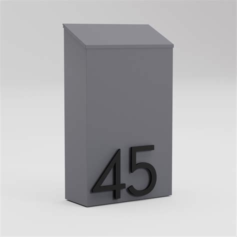 Post And Porch City Mailboxes Metal Small Mailbox Gray In The Mailboxes