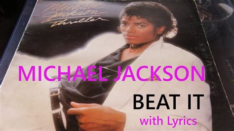 Michael Jackson Beat It Vinyl Lyrics Youtube