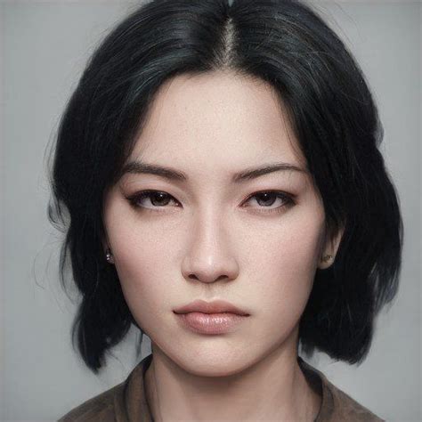 Julia Lin Face Characters Woman Face Face