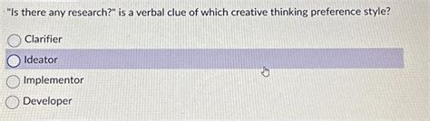 Is There Any Research Is A Verbal Clue Of Which