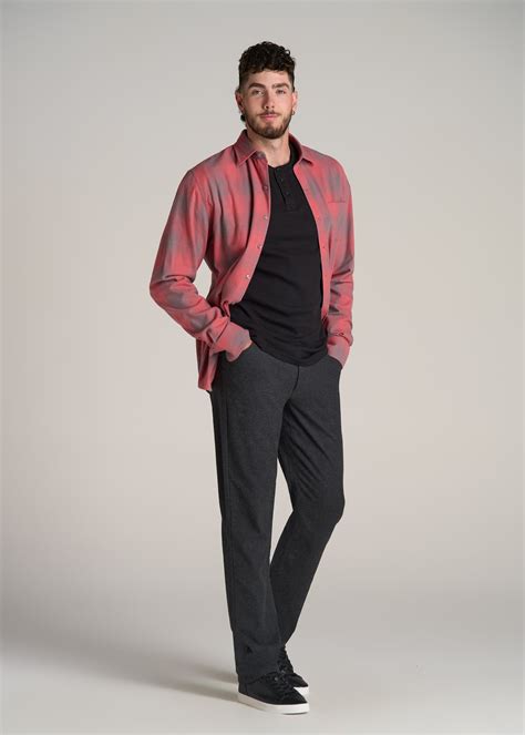 Stretch Flannel 5 Pocket Pants For Tall Men American Tall
