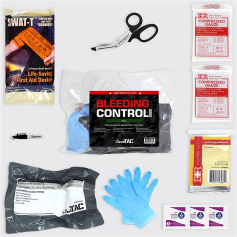 Meditac Basic Bleeding Control Pack Feat Swat T Tourniquet Emergency Bandage And Compressed