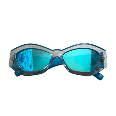 Blue Le Spec Sunnies In Near Perfect Condition They Depop