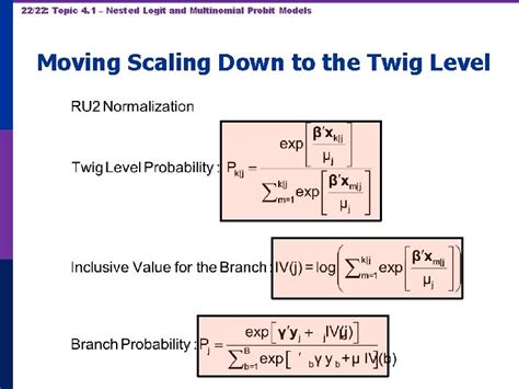 Topic Nested Logit And Multinomial