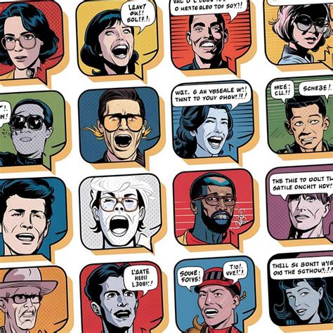Comic Strip Collection Pictures Freepik
