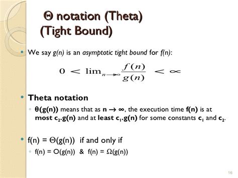 asymptotic notations