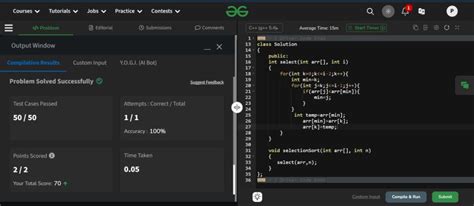 Prachi Singh On Linkedin Drgvishwanathan Dsa Selectionsort
