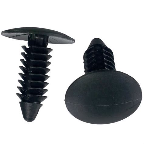 Black Nylon Fender And Bumper Shield Clips 14 Hole 100pk Sherco