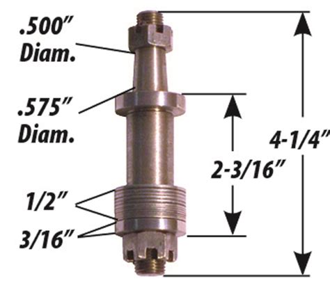 Replacement Tapered Stud For Metric Lh Stud Assembly Keyser Manufacturing